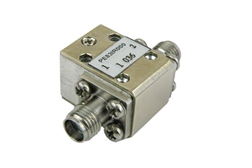 Isolator with 18 dB Isolation from 7 GHz to 12.4 GHz, 10 Watts and SMA ...