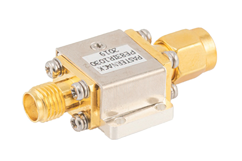Isolator with 10 dB Isolation from 6 GHz to 18 GHz, 10 Watts and SMA ...