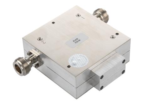 Isolator with 16 dB Isolation from 1 to 2 GHz, 50 Watts and N Female
