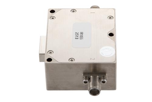 Isolator with 14 dB Isolation from 40 to 45 GHz, 20 Watts and 2.4mm Female
