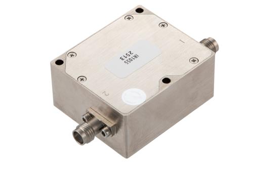 Isolator with 14 dB Isolation from 40 to 45 GHz, 20 Watts and 2.4mm Female