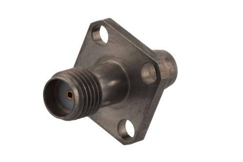 SMA Jack to BMA Plug 4 Hole Flange Mount Adapter