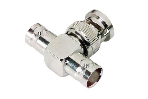 Commercial Grade BNC Tee Adapter Female/Male/Female