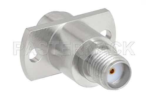 2 Hole Flange Mount Slide-On BMA Jack to SMA Female Adapter