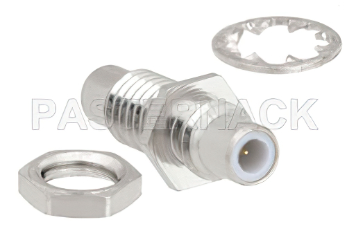 SMC Jack to SMC Jack Bulkhead Mount Adapter