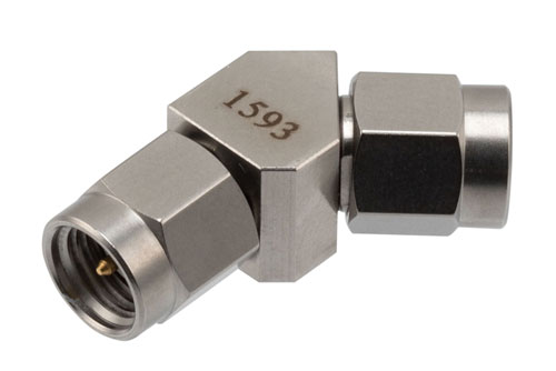 RF Adapter, 45 Degree Angle SMA plug to SMA plug 27GHz VSWR1.15