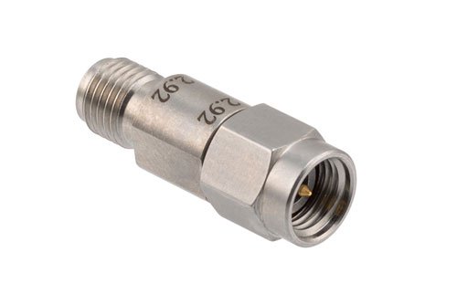 2.92mm Male to 2.92mm Female Adapter, Stainless Steel, Engineering Grade