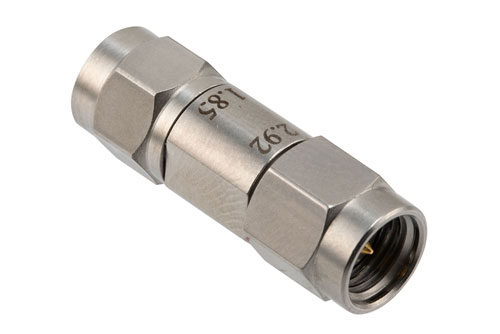 2.92mm Male to 1.85mm Male Adapter, Stainless Steel, Engineering Grade