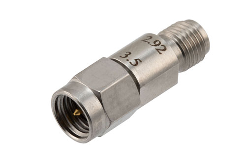 2.92mm Female to 3.5mm Male Adapter, Stainless Steel, Engineering Grade