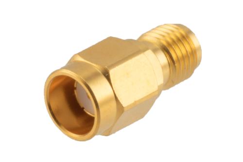 RP SMA Snap On Male to SMA Female Adapter, VSWR 1.2 up to 6 GHz