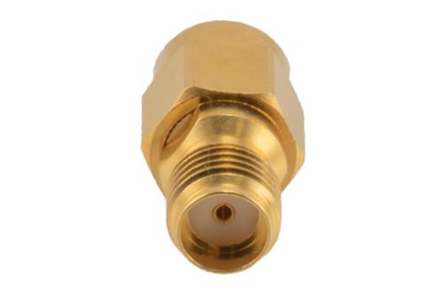 RP SMA Snap On Male to SMA Female Adapter, VSWR 1.2 up to 6 GHz