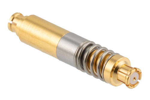 SMP Female to SMP Female Spring-loaded Adapter (Bullet), L=1.00 inch