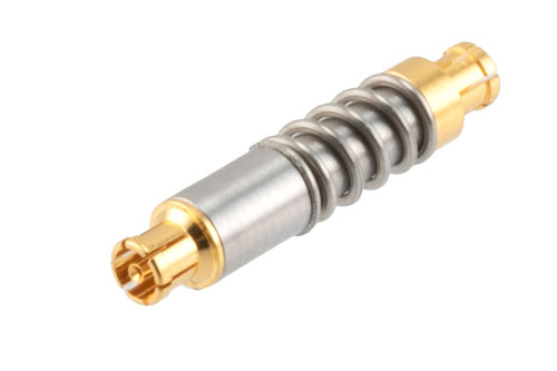SMPM Female to SMPM Female Spring-loaded Adapter (Bullet), L=0.65 inch