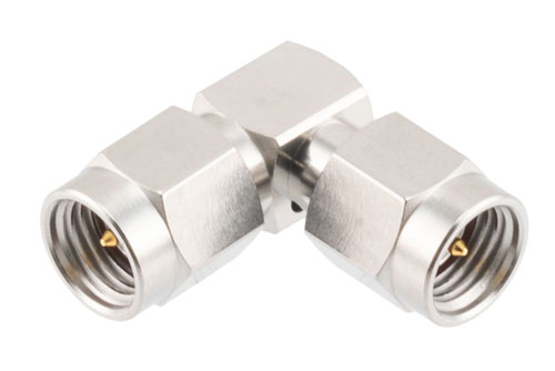 SMA Male to SMA Male Right Angle Adapter