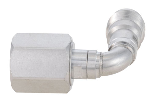 TNC Male to Female Radius Right Angle Adapter, VSWR 1.2 Max. DC-18GHz