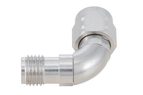 2.92mm Male to Female Radius Right Angle Adapter, VSWR 1.3 Max. at 40GHz