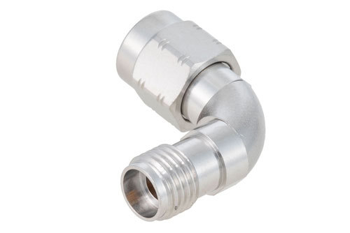 2.92mm Male to Female Radius Right Angle Adapter, VSWR 1.3 Max. at 40GHz