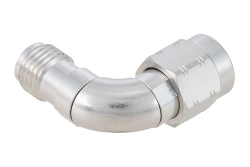2.92mm Male to Female Radius Right Angle Adapter, VSWR 1.3 Max. at 40GHz
