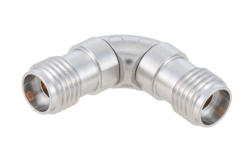 2.92mm Female to Female Radius Right Angle Adapter, VSWR 1.3 Max. at 40GHz