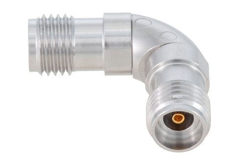 2.92mm Female to Female Radius Right Angle Adapter, VSWR 1.3 Max. at 40GHz