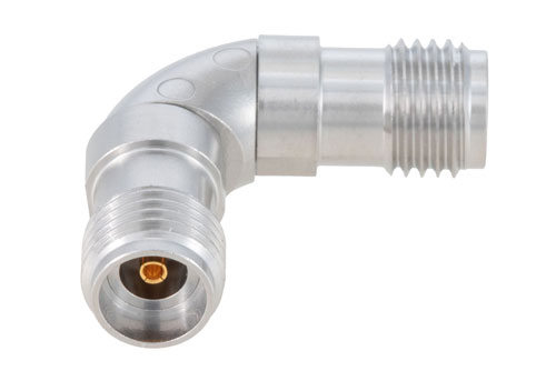2.92mm Female to Female Radius Right Angle Adapter, VSWR 1.3 Max. at 40GHz
