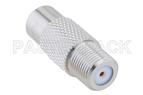 75 Ohm F Female to 75 Ohm PAL Plug Adapter