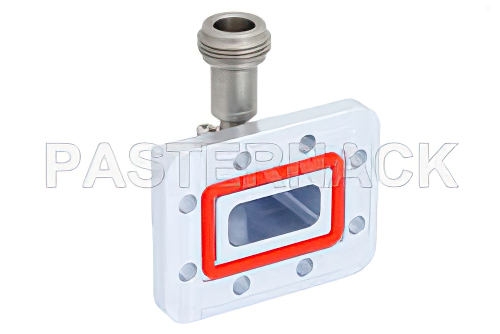 WR-90 CPR-90G Grooved Flange to N Female Waveguide to Coax Adapter ...
