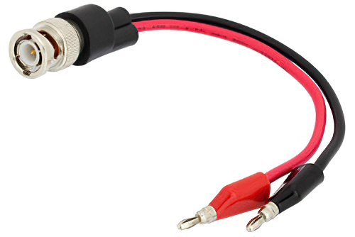 75 Ohm BNC Male to Mini Banana Plug Adapter Breakout With 6 Inch Length ...