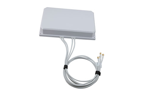 2400-2500, 3300-3800, 5150-7125 MHz Flat Panel MIMO Antenna, 6 dBi Gain ...