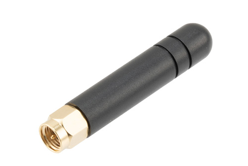 860 MHz to 870 MHz Stubby Antenna, Monopole, SMA Male Connector, 1 dBi Gain