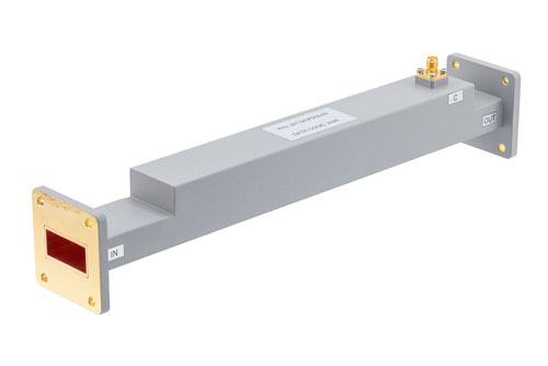 WR-112 Waveguide 50 dB Broadwall Coupler, UG Cover Flange, SMA Female ...
