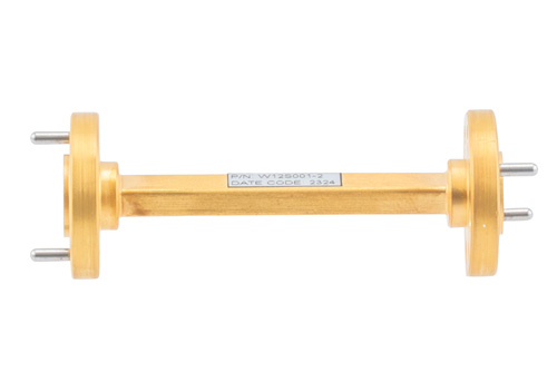 WR-12 Straight Waveguide Section 2 Inch Length, UG-387/U Round Cover ...