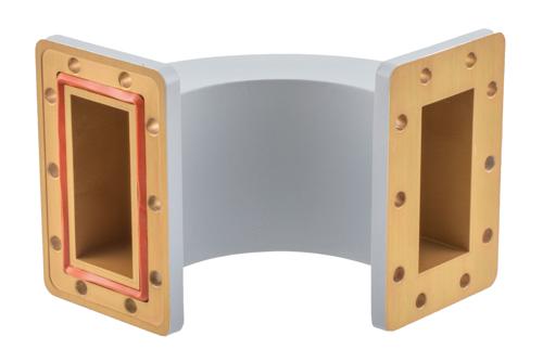WR-284 Waveguide E-Bend with UG Cover and Grooved Flanges Operating ...