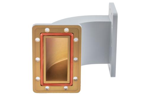 WR-284 Waveguide E-Bend with UG Cover and Grooved Flanges Operating ...