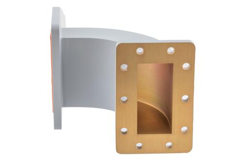 WR-284 Waveguide E-Bend with UG Cover and Grooved Flanges Operating ...