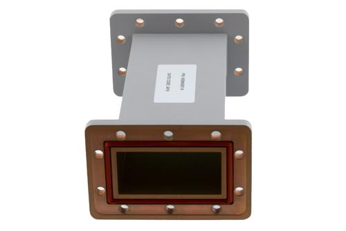 WR-284 Straight Waveguide Section 8 Inch Length, UG Cover and Grooved ...