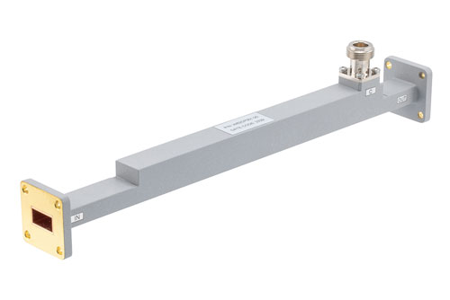WR-62 Waveguide 20 dB Broadwall Coupler, UG Cover Flange, N-Type Female ...