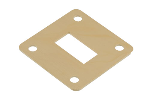 WR-75 Waveguide Shim, Square UG-Cover Flange Configuration, Frequency ...