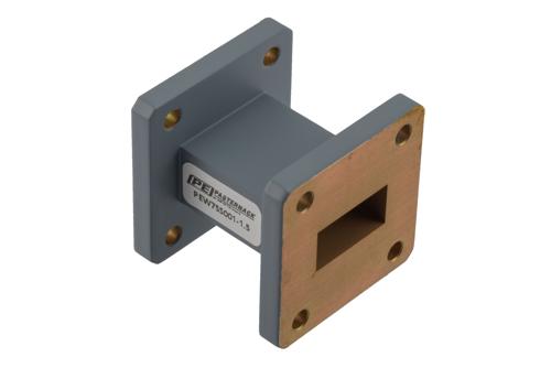 WR-75 Straight Waveguide Section 1.5 Inch Length, UG Square Cover Flange from 10 GHz to 15 GHz ...