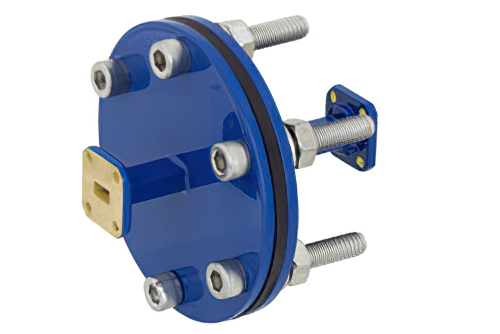 WR-28 Waveguide Bulkhead Adapter UG-599/U Square Cover Flange, 26.5 GHz ...
