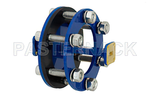 WR-28 Waveguide Bulkhead Adapter UG-599/U Square Cover Flange, 26.5 GHz ...