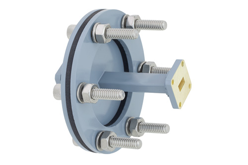WR-34 Waveguide Bulkhead Adapter UG-1530/U Square Cover Flange, 22 GHz ...