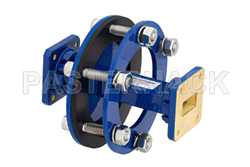 WR-75 Waveguide Bulkhead Adapter Square Cover Flange, 10 GHz to 15 GHz