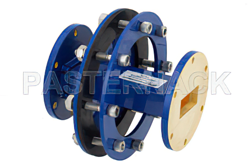 WR-137 Waveguide Bulkhead Adapter UG-344/U Round Cover Flange, 5.85 GHz ...