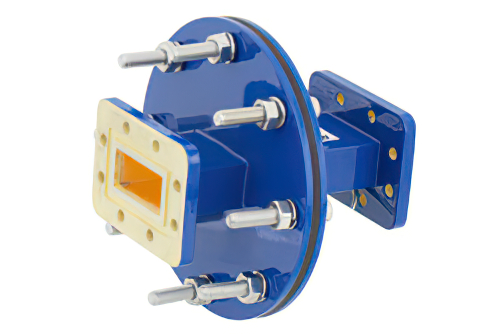 WR-137 Waveguide Bulkhead Adapter CPR-137G Flange, 5.85 GHz to 8.2 GHz