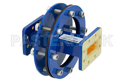 WR-137 Waveguide Bulkhead Adapter CPR-137G Flange, 5.85 GHz to 8.2 GHz