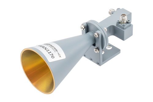 Broadband Horn Antenna, Dual Polarized 32 GHz to 38 GHz 21 dBi Gain, 2 ...