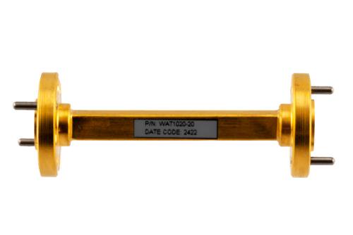 WR-12 Waveguide Fixed Attenuator, 20 dB, from 60 GHz to 90 GHz, UG-387/U Round Cover Flange ...