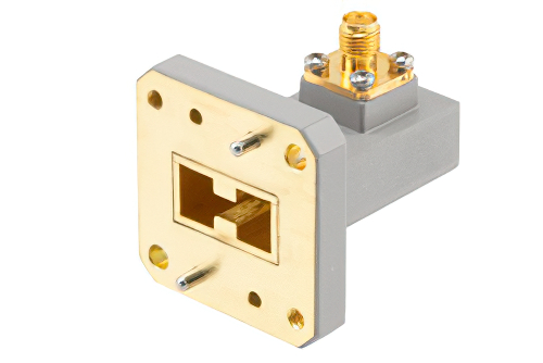 WRD-750 UG Square Cover Flange to SMA Female Waveguide to Coax Adapter ...