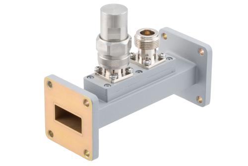 WR-90 Waveguide 30 dB Loop Coupler, UG Cover Flange, N Female Coupled ...